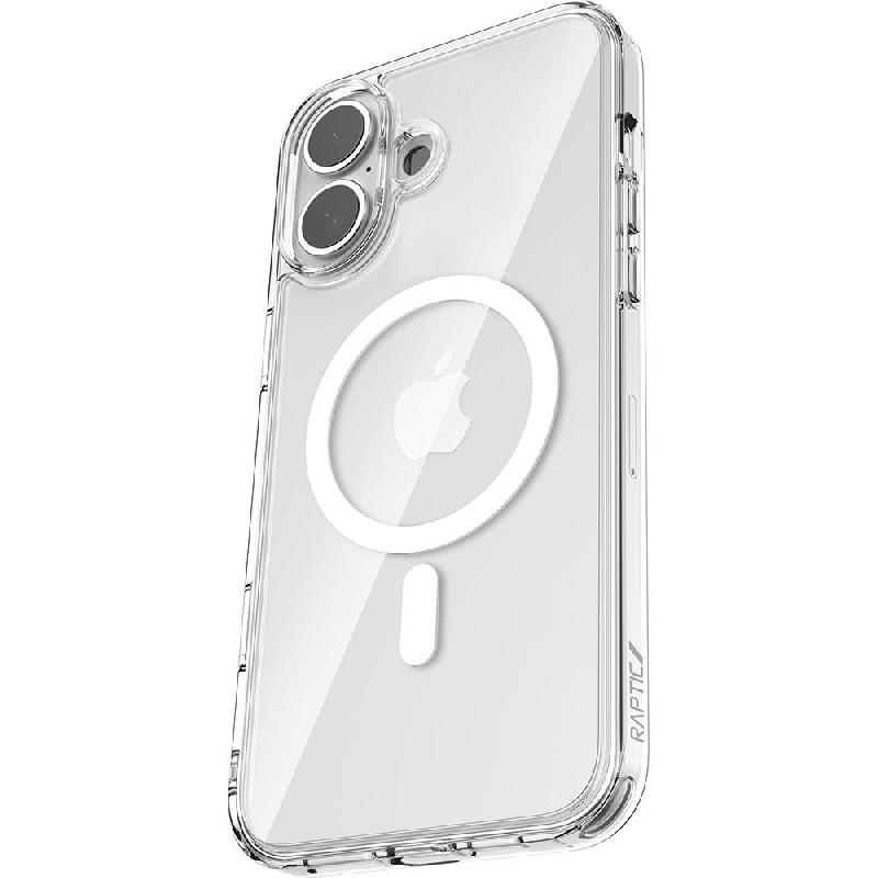 Raptic Crystal Back Cover Mobile Case with MagSafe for iPhone 16 Clear Raptic