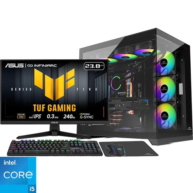 INFINIARC Bundle with TUF Gaming Series 5 VG249QM5A Gaming Monitor;3-in ...