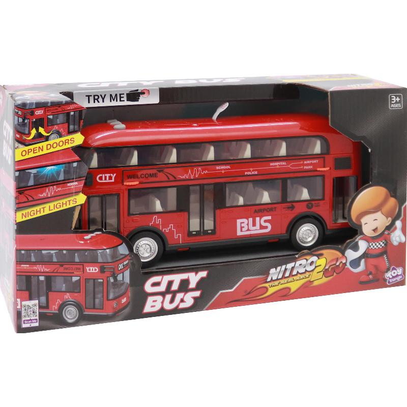 Nitro2Go City Bus Play Vehicle Red - Jarir Bookstore KSA