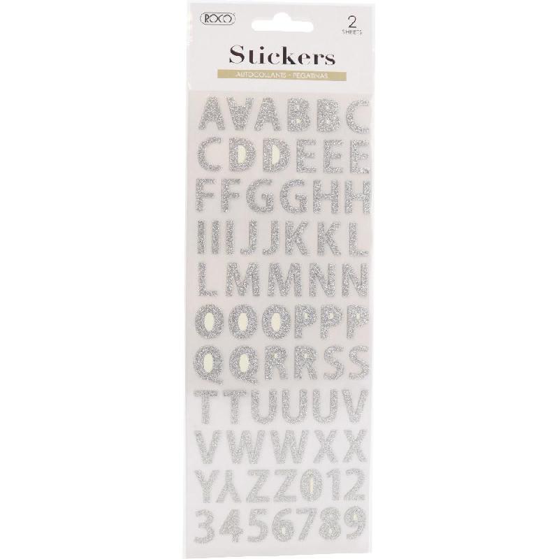 Roco Glitter Gold Alphabet Silver Decorative Stickers - Jarir Bookstore KSA