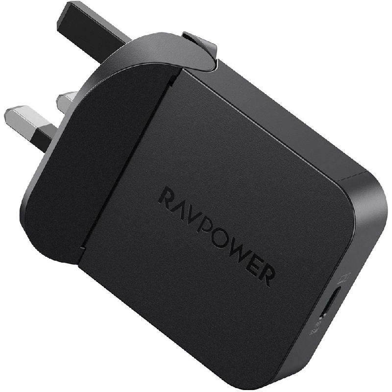 RAVPower PD Pioneer 65W Foldable USB-C Wall Charger with GaN 5.0 Technology, USB PD (Power ...