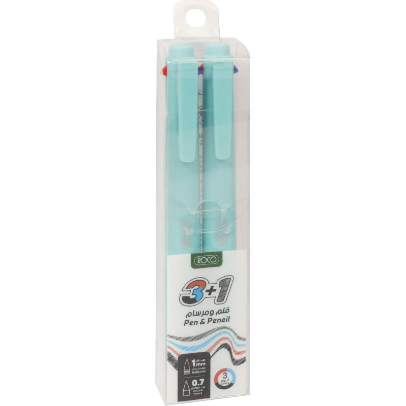 Roco 3 + 1 Multi-Function Pen Black;Blue;Red Ink Color - Jarir ...