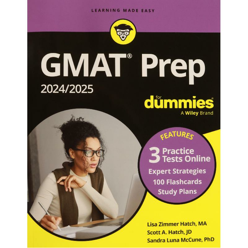 GMAT Prep 2024 for Dummies, 7 Practice Test Online for Dummies Lisa ...