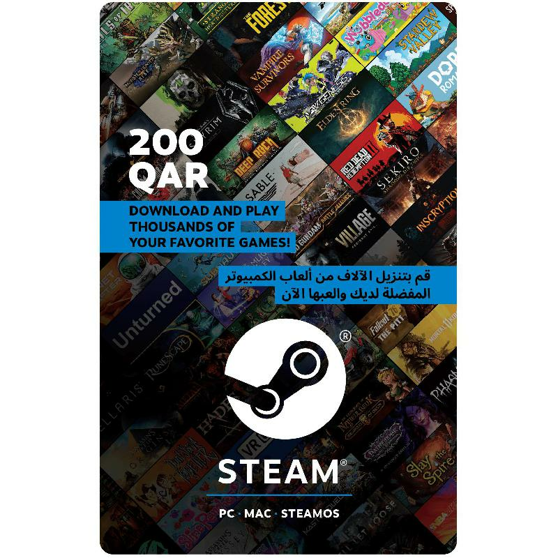 Steam QAR 200 Gift Card (Delivery by eMail) - Jarir Bookstore Qatar