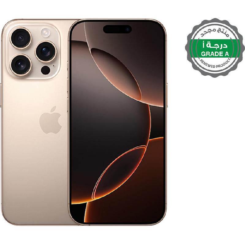 Apple iPhone 16 Pro Desert Titanium Renewed Grade A - Jarir Bookstore KSA