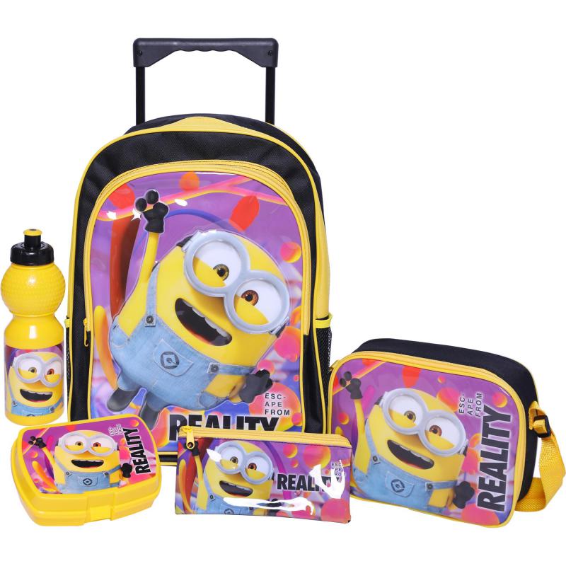 Universal Studios Minions 5-in-1 Value Set Trolley Bag with Accessory ...