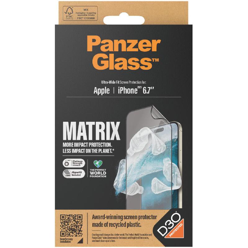 PanzerGlass Matrix Hybrid Glass PET, Components from Film and Glass ...