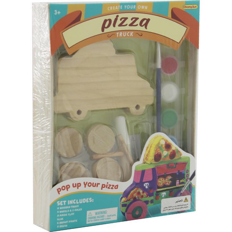 Champion Create Your Own Wooden Pizza Truck Arts and Crafts Learning ...