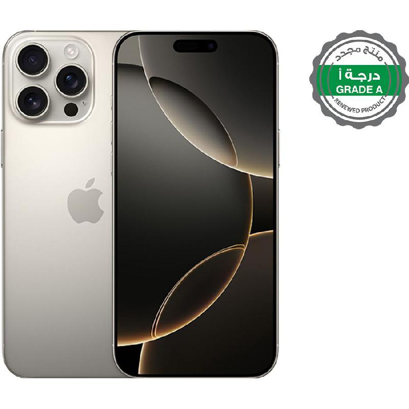 Apple iPhone 16 Pro Max 512 GB Natural Titanium Renewed Grade A - Jarir ...