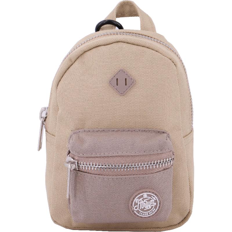 Atrium Classic Mini Backpack, 2-Tone with Metal Zipper Pouch Keychain ...