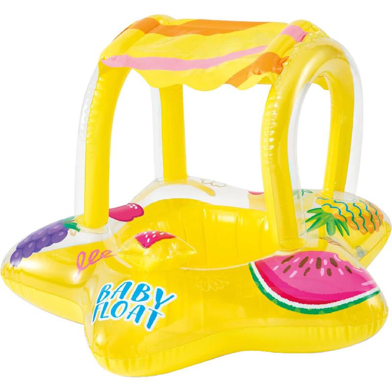Intex Wet Set Collection Kiddie Float with Sunshade Inflatable Pool ...