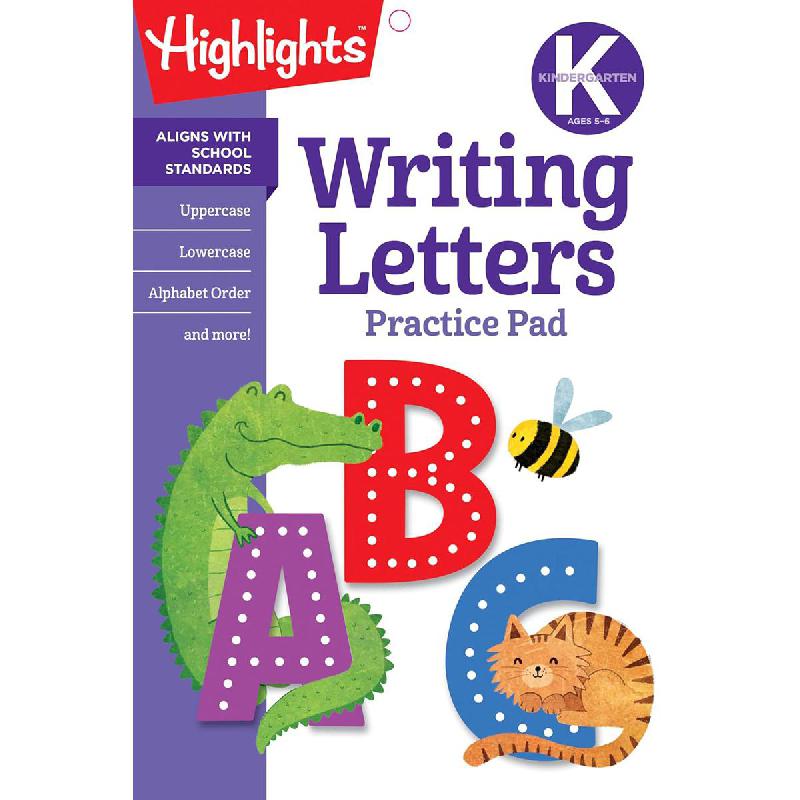 Highlights: Writing Letters Practice Pad, Kindergarten Ages 5-6 ...