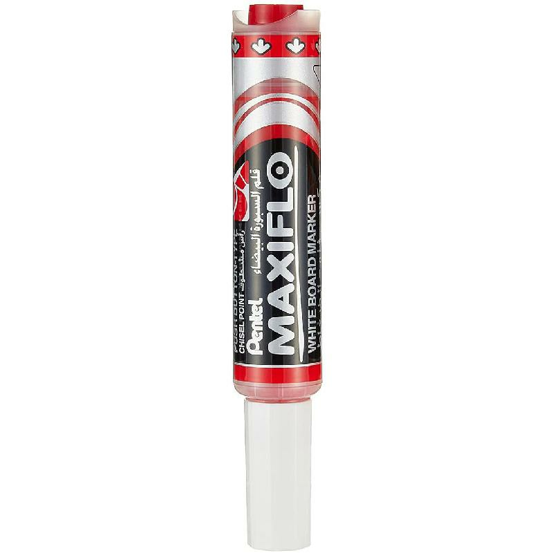 Pentel MaxiFlo Whiteboard Marker 6 mm Chisel Tip Red - Jarir Bookstore KSA