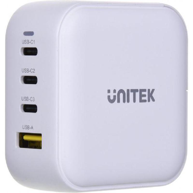 Unitek 100W 4 Ports GaN Wall Charger, 100 Watts, 4 USB (3X USB-C/1X USB ...