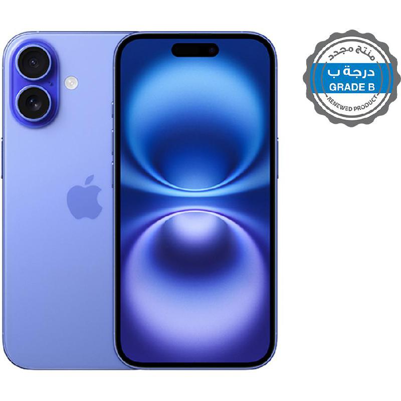 Apple iPhone 16 Ultramarine Renewed Grade B - Jarir Bookstore Qatar