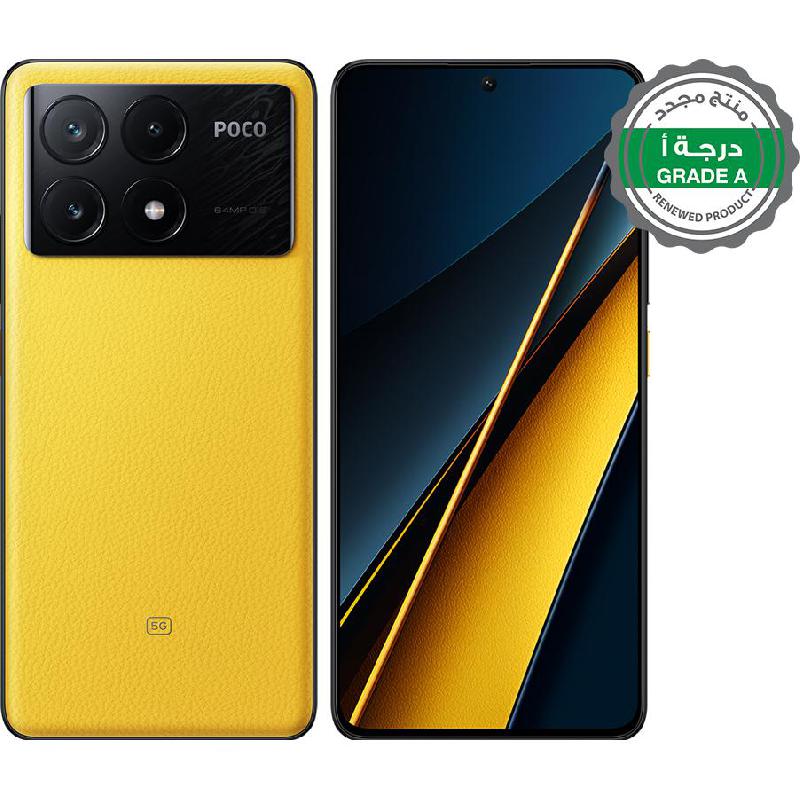 Xiaomi بوكو اكس 6 برو أصفر منتج مجدد درجة أ - مكتبة جرير الإمارات