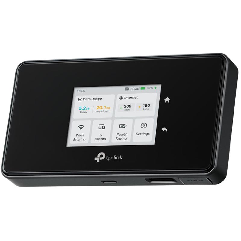 TP-Link M8550 5G Portable Router Wi-Fi 6E (802.11ax) Tri-Band (2.4 GHz/5 GHz/6 GHz) - Jarir ...