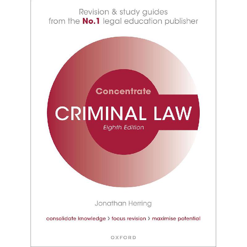 Criminal Law, 8th Edition Concentrate Jonathan Herring - Jarir.com KSA