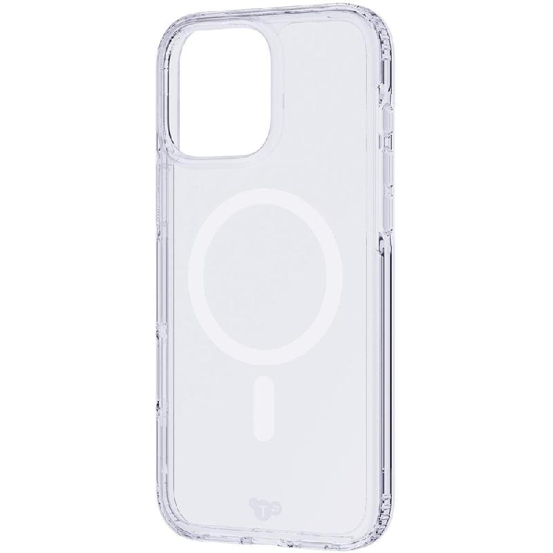 Tech21 EvoClear with MagSafe Back Cover Mobile Case with MagSafe for iPhone 16 Pro Max Clear Tech21