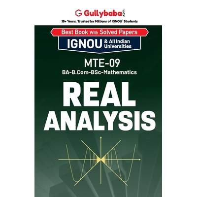 MTE-09 Real Analysis Sharma, D.D. - Jarir.com KSA