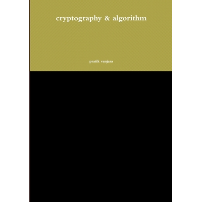 cryptography & algorithm vanjara, pratik - Jarir.com KSA