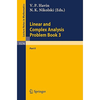 Linear and Complex Analysis Problem Book 3 : Part 2 Havin, Victor P. - Jarir.com KSA