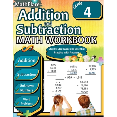 Addition and Subtraction Math Workbook 4th Grade: Word Problems Grade 4 ...