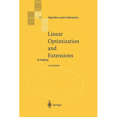 Linear Optimization and Extensions Padberg, Manfred - Jarir.com KSA