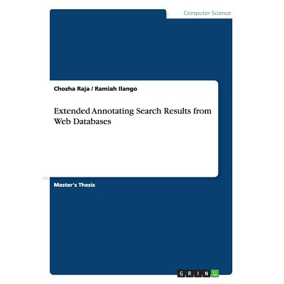 Extended Annotating Search Results from Web Databases Raja, Chozha - Jarir.com KSA