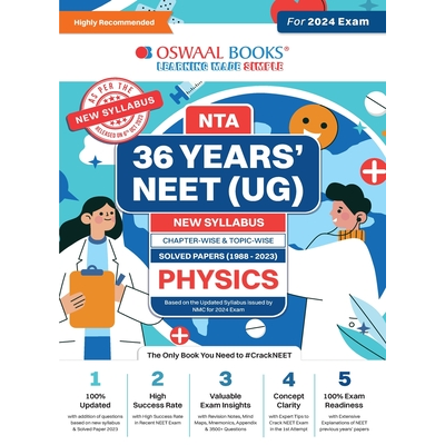 Oswaal NEET (UG) 36 Years Chapter-wise Topic-wise Solved Papers Physics For 2024 Exams ( New ...
