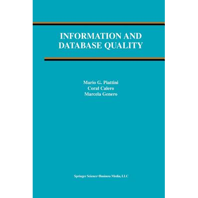 Information and Database Quality Piattini, Mario G. - Jarir.com KSA