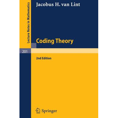 Coding Theory Lint, J. H. Van - Jarir.com KSA
