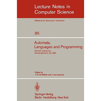 Automata, Languages and Programming : Seventh Colloquium ...