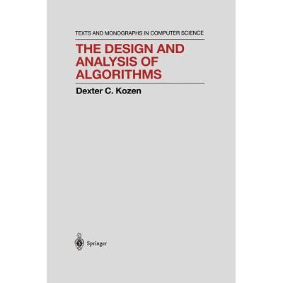 The Design and Analysis of Algorithms Kozen, Dexter C. - Jarir.com KSA