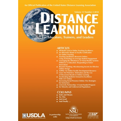 Distance Learning - Volume 15 Issue 2 2018 Simonson, Michael - Jarir ...
