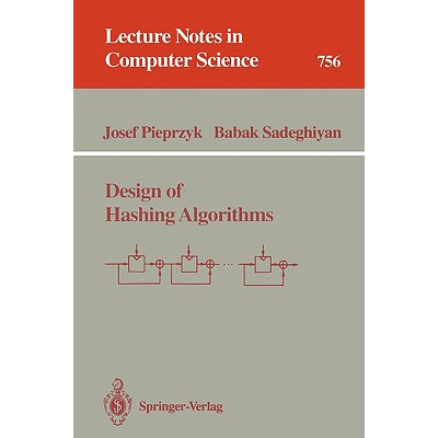 Design of Hashing Algorithms Pieprzyk, Josef - Jarir.com KSA