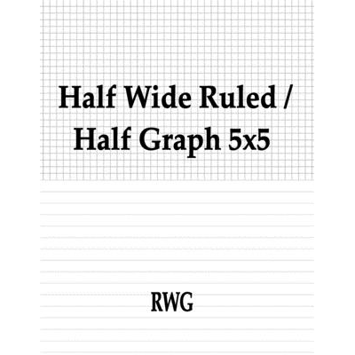 Half Wide Ruled / Half Graph 5x5: 150 Pages 8.5` X 11` RWG - Jarir.com KSA