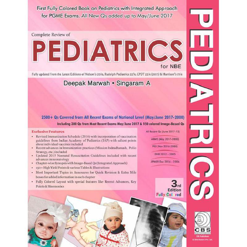 Complete Review of Pediatrics for NBE, 3rd Edition Deepak Marwah ...