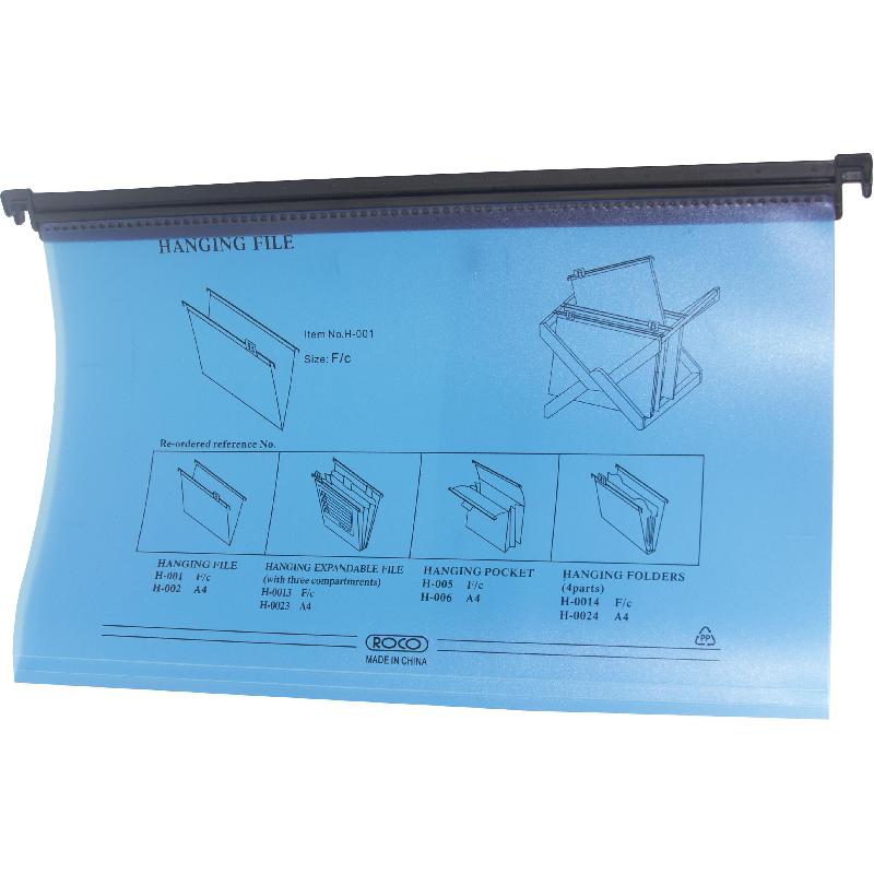 Roco Hanging File, F4/A4, 1/5 Tab Cut (Removable), Blue price in Saudi ...
