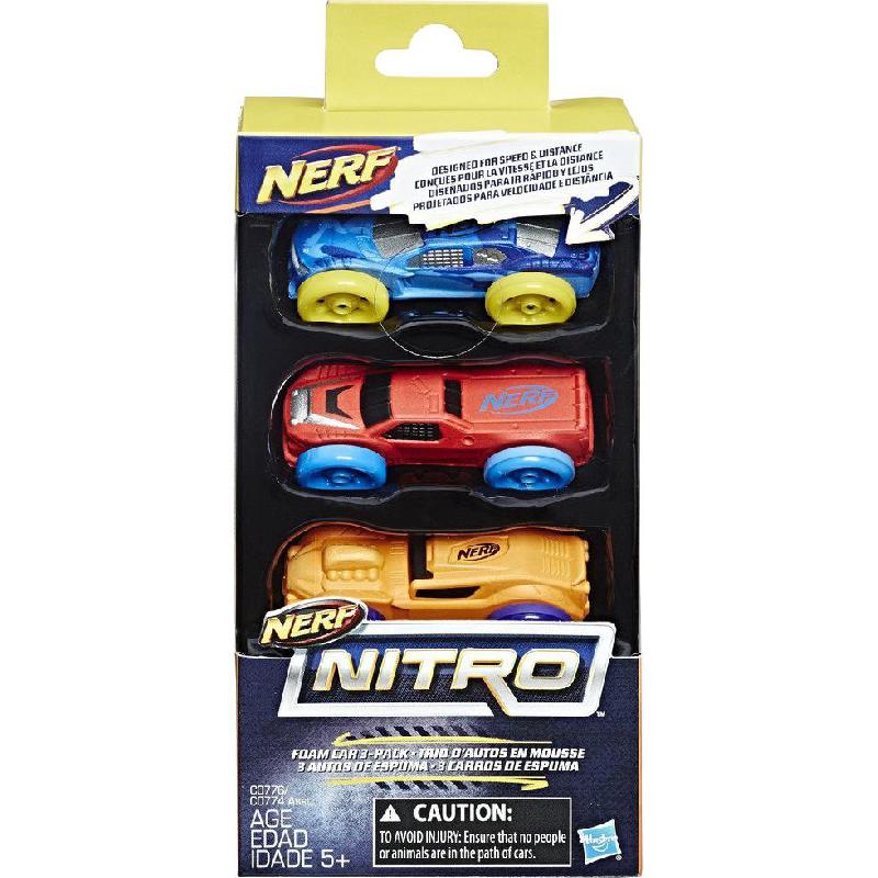 NERF Nitro Foam Car 3-Pack Play Vehicle Blue;Orange;Red - Jarir ...