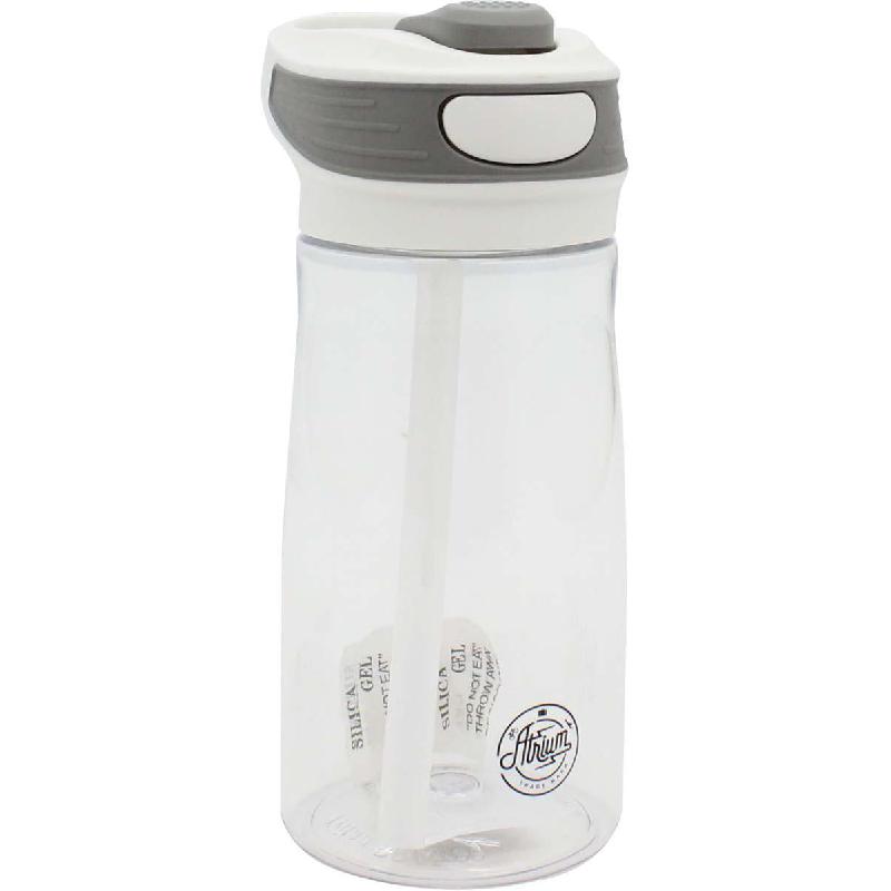 Atrium Water Bottle Clear/White - Jarir Bookstore KSA