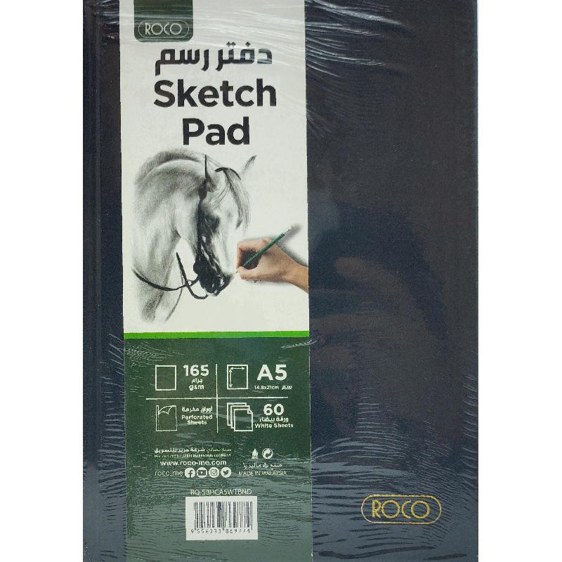 Roco Sketch Book Hardbound White A5 (14.8 X 21 cm) - Jarir Bookstore KSA