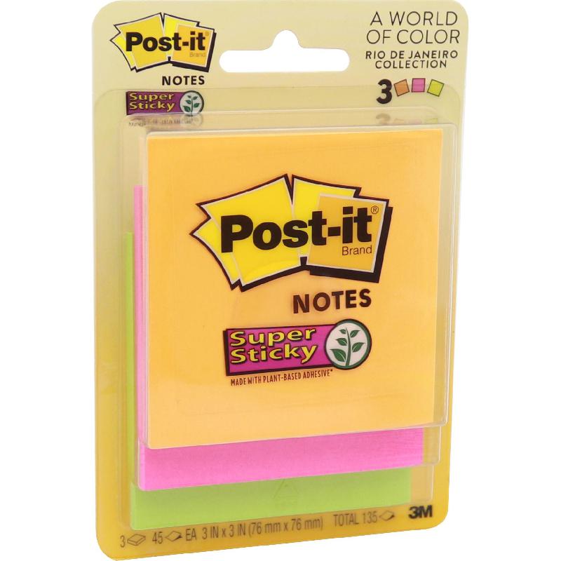 3M Post-it Super Sticky Trendy Self Stick Notes Assorted Color - Jarir ...
