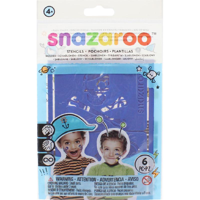 Snazaroo Adventure Stencils Face & Body Art Accessory Blue - Jarir ...