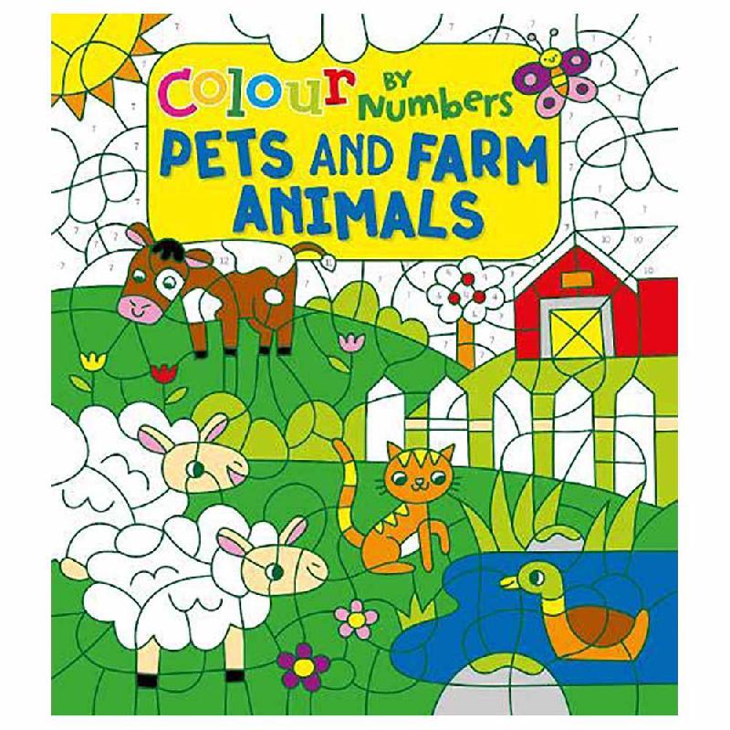 Pets and Farm Animals Color by Numbers Claire Stamper - Jarir.com KSA