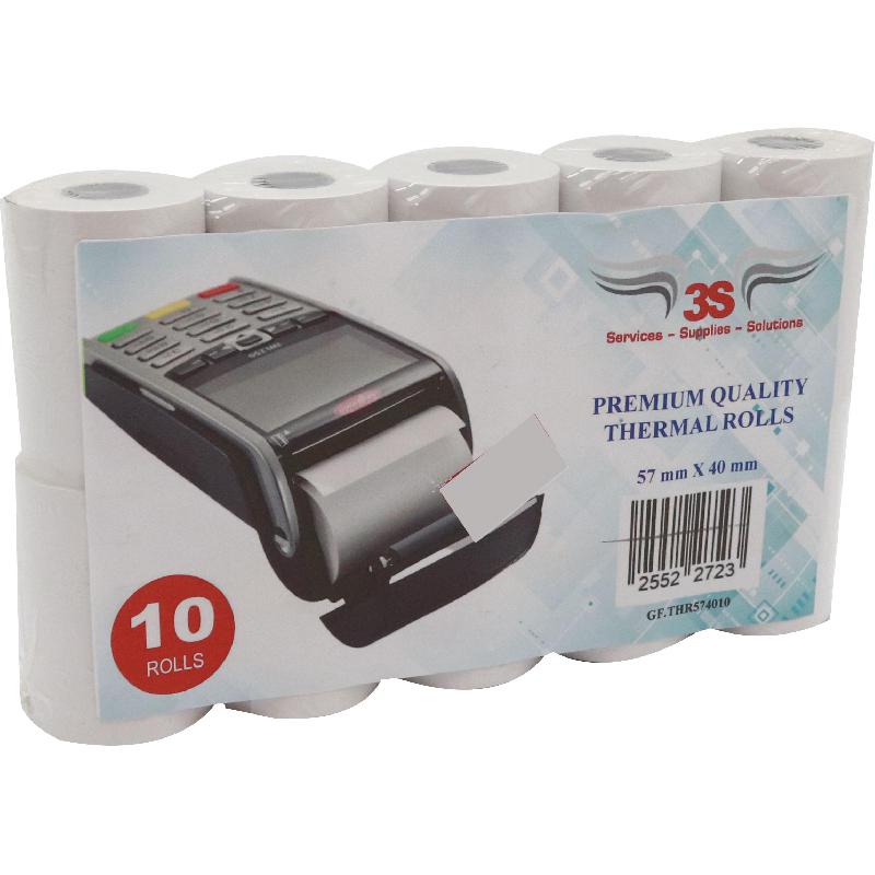 Thermal Paper Roll Single Ply 57.00 mm ( 2.24 in ) - Jarir Bookstore KSA