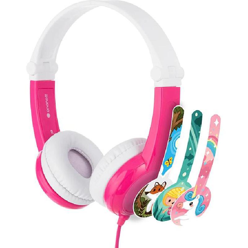 BuddyPhones Connect On-Ear Headphones Wired Pink - Jarir Bookstore KSA