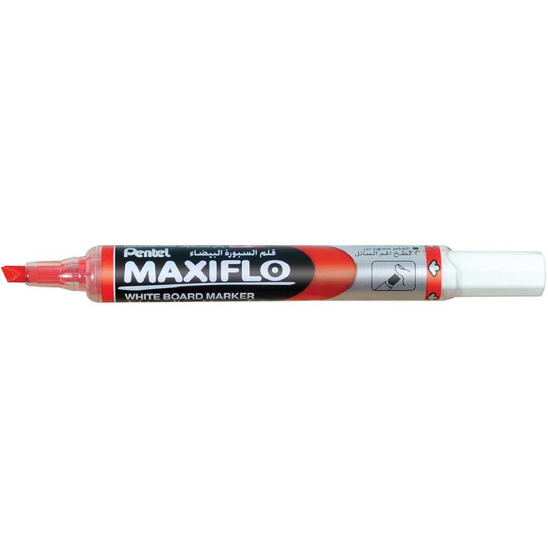 Pentel Whiteboard Marker 1.5 - 3 mm Chisel Tip Red - Jarir Bookstore KSA