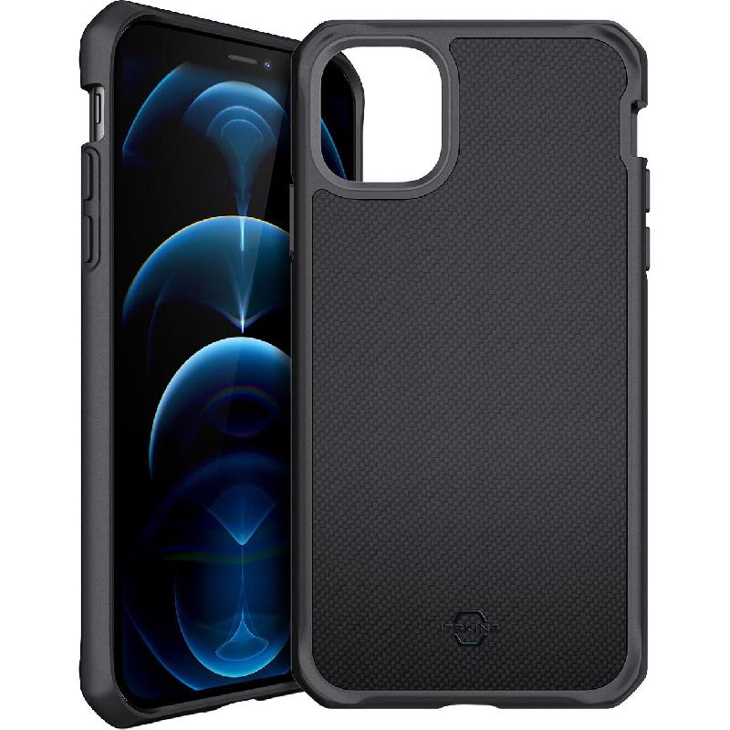 ITskins Hybrid Ballistic Back Cover Mobile Case for iPhone 12/iPhone 12 ...