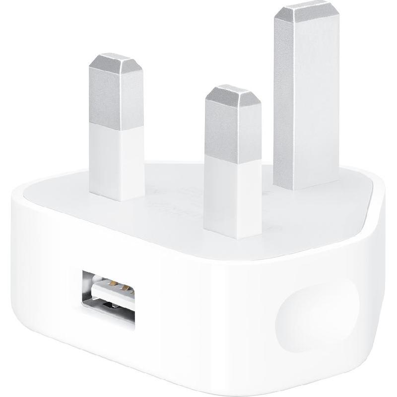 Apple 5W USB Power Adapter, 5 Watts, Single USB, White
